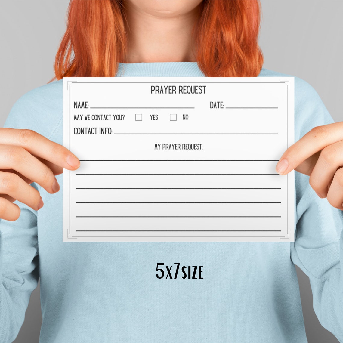 Printable Prayer Request Cards - Blank Prayer Request Cards - Prayer ...