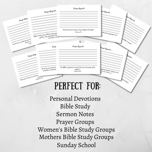 Printable Prayer Request Cards - Bible Verse, 4x6 & 5x7 (digital ...