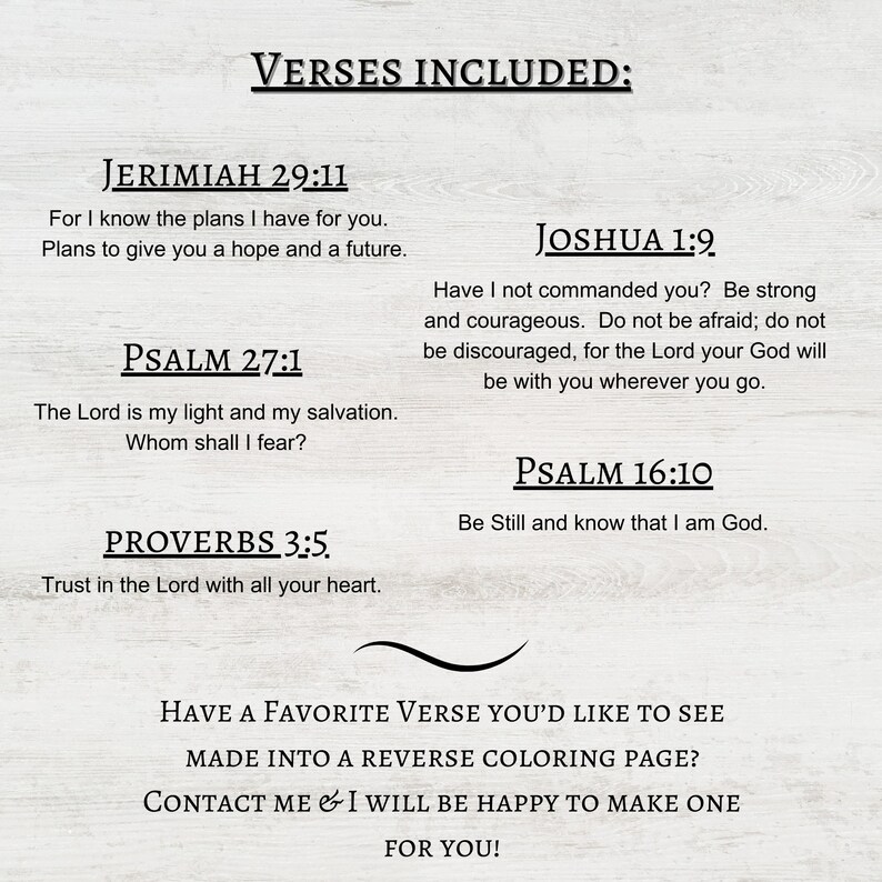 Bible Verse Reverse Coloring Book Pages 5 Scripture Tracing Flowers ...