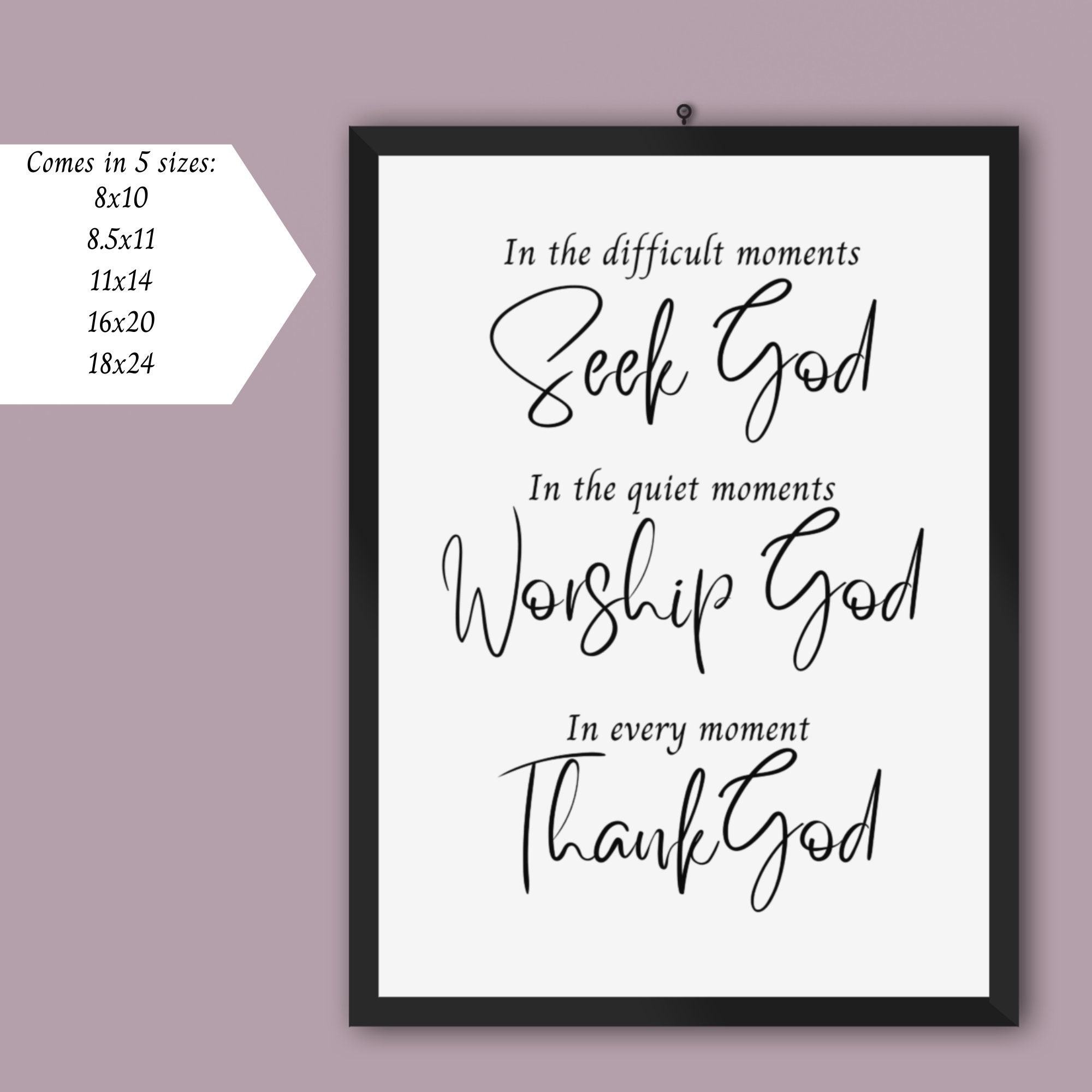 Scripture Wall Art - Christian Wall Art - Christian Art Inspirational ...