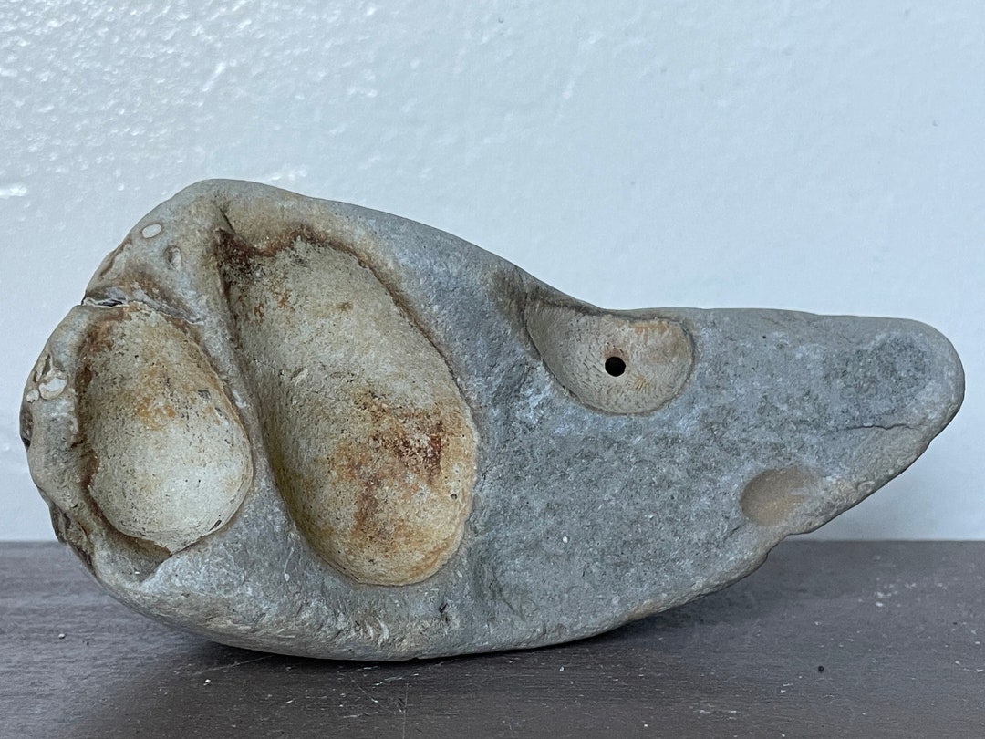 10 Oz Genuine HOLEY HAG STONE Indent Hole Rock Ocean Beach - Etsy