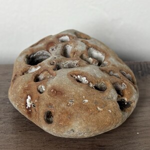 7oz Genuine HOLEY HOLED STONE Natural Indent Void Hole Indentation ...