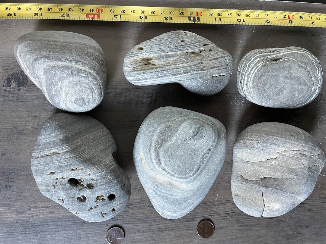 5lb Genuine RIDGED STRIPE STONES Beautiful Palpable Line - Etsy