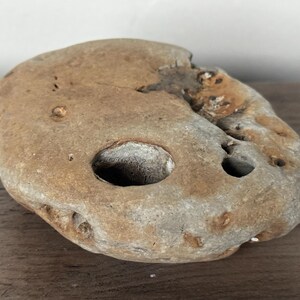 7oz Genuine HOLEY HOLED STONE Natural Indent Void Hole Indentation ...
