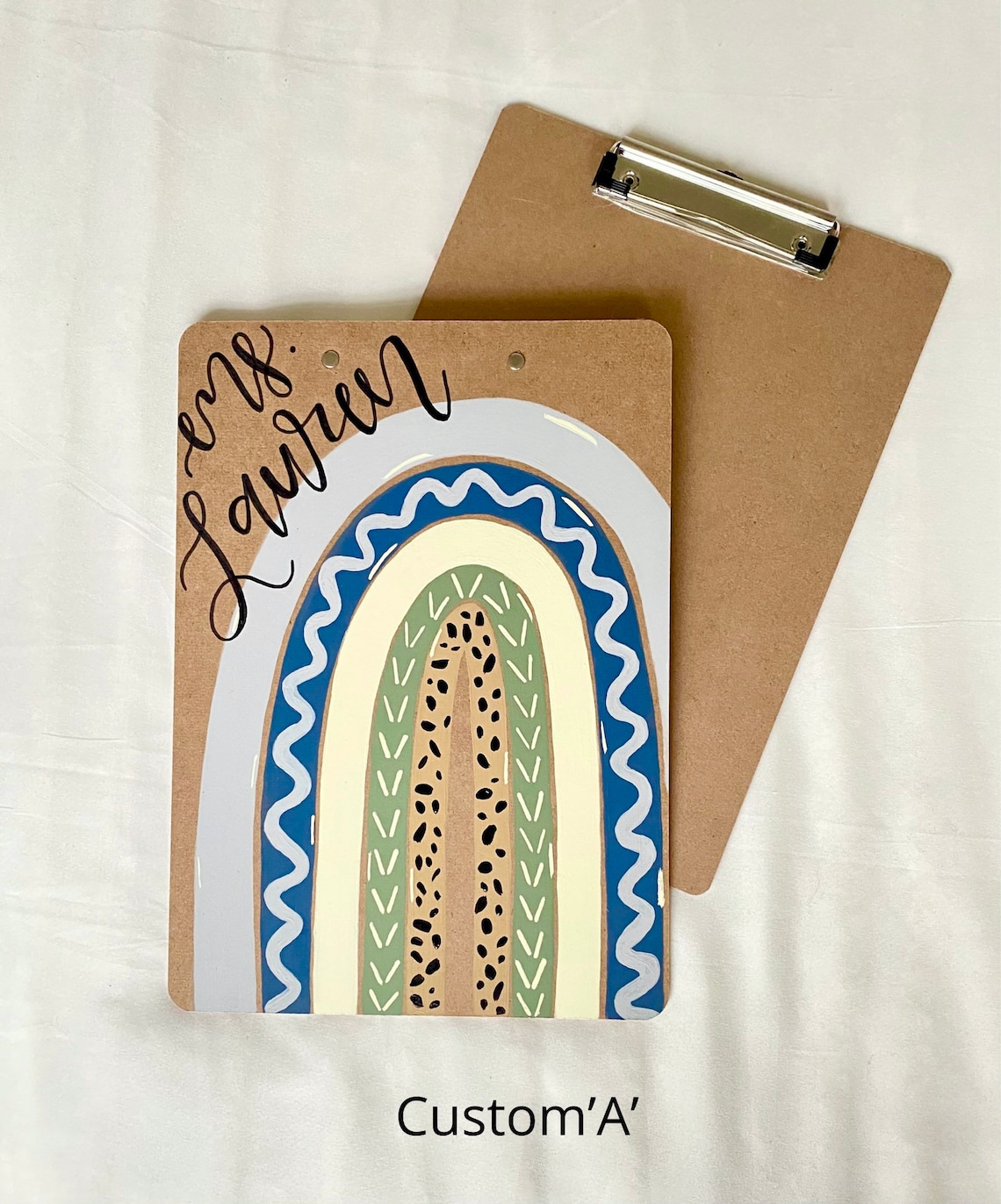 Custom Boho Rainbow Clipboard Custom Clipboard Teacher - Etsy