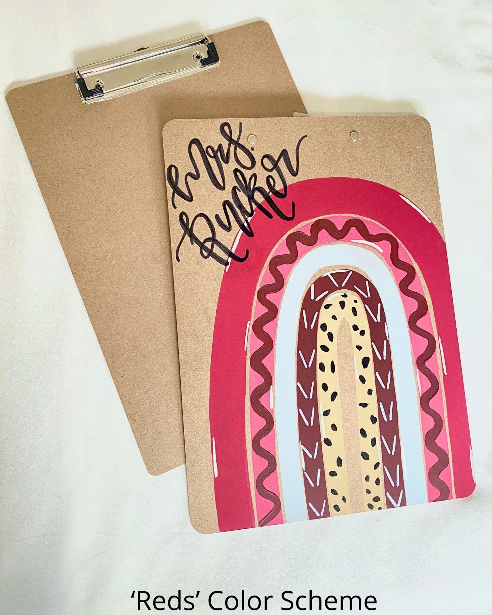 Custom Boho Rainbow Clipboard Custom Clipboard Teacher - Etsy