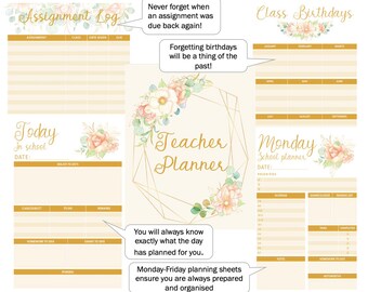 Online Teacher Planner | Etsy