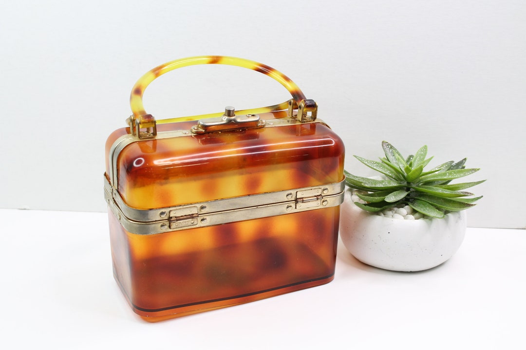 AS-IS Vintage 1950s / 1960s Lucite Box Handbag Translucent - Etsy