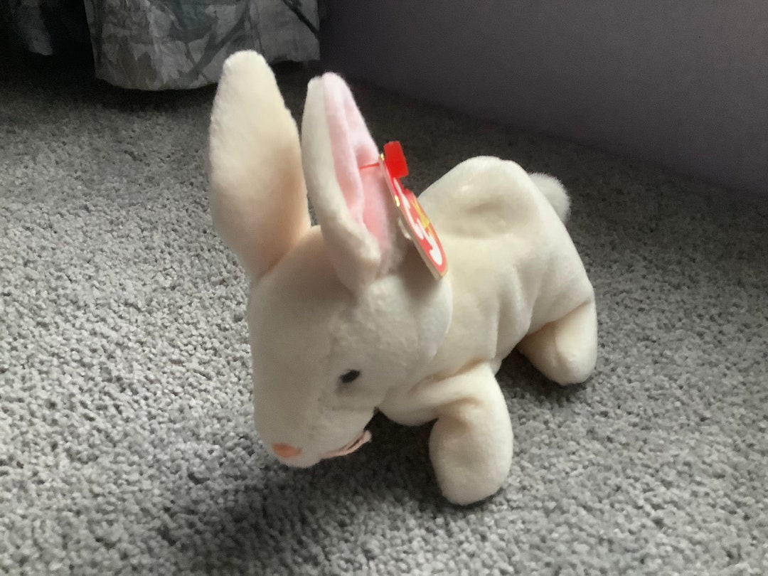 Retired TY Beanie Baby Bunny Rabbit Nibbler 1998 : - Etsy