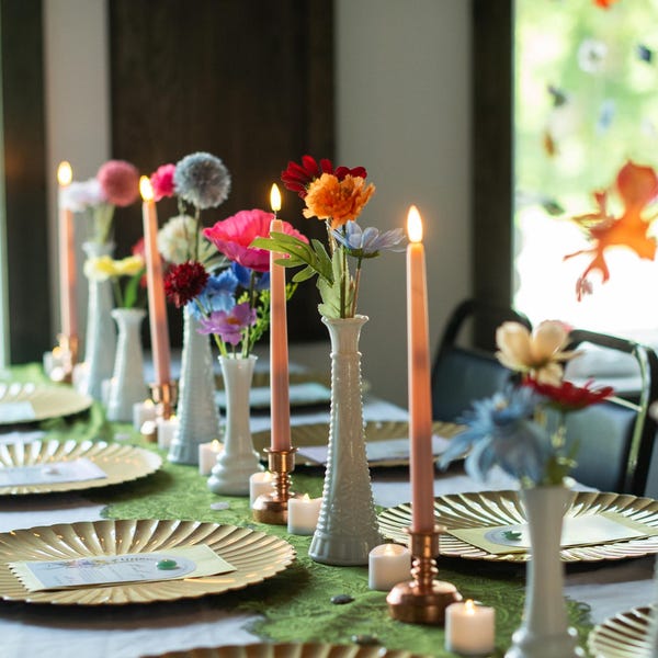 Wildflowers in Bud Vases - Etsy