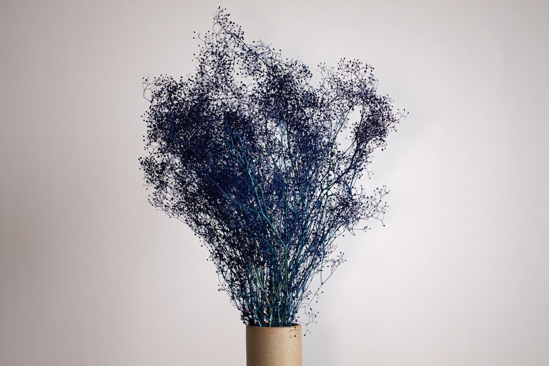 Royal Blue Dried Flower Bouquet for Home / Something Blue Wedding ...