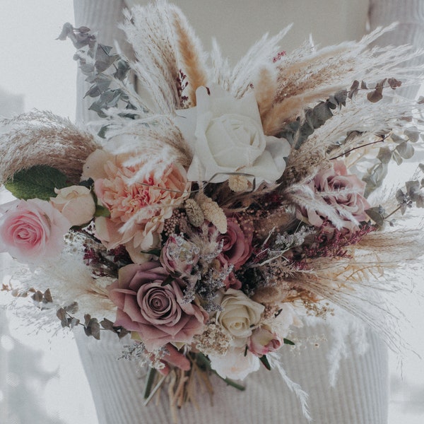 Dusty Pink Bouquet - Etsy