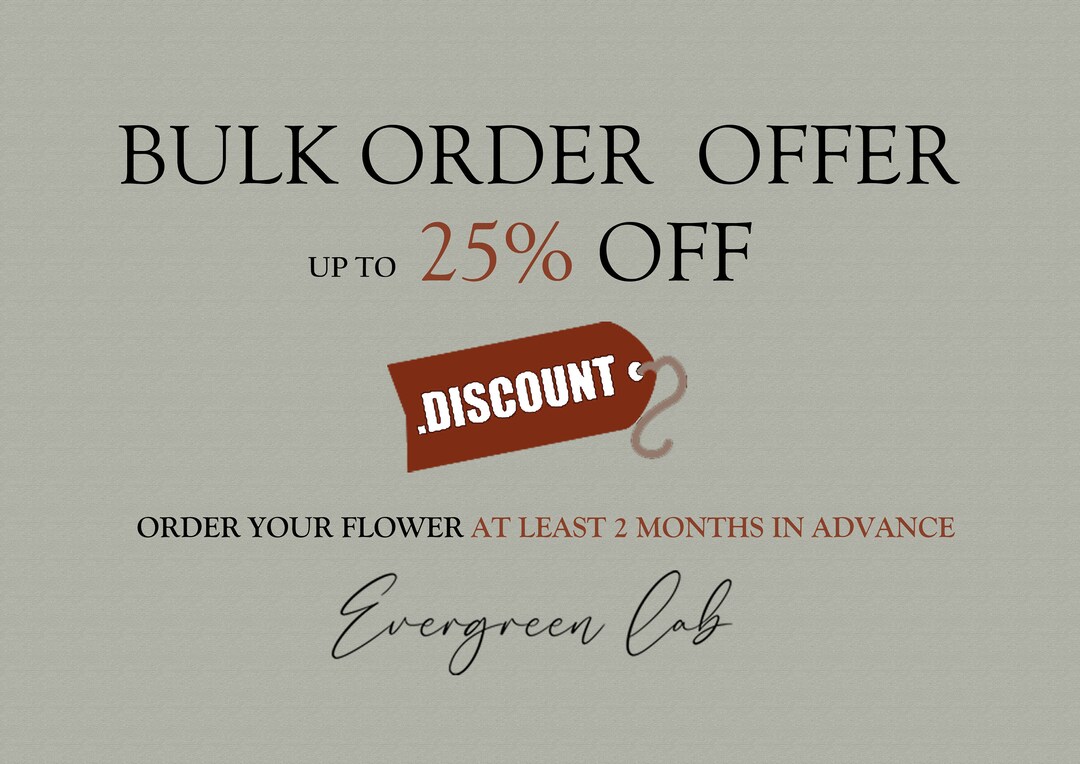 Limited Quota 2025 Bulk Order Discount / Please Add This to Basket and ...