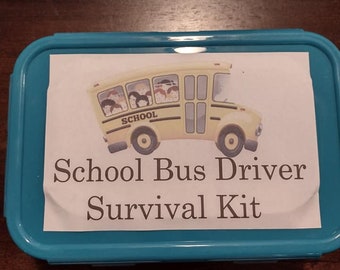School Bus Survival Kit - Etsy
