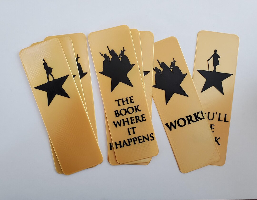 Hamilton Broadway Musical Themed Bookmarks - Etsy