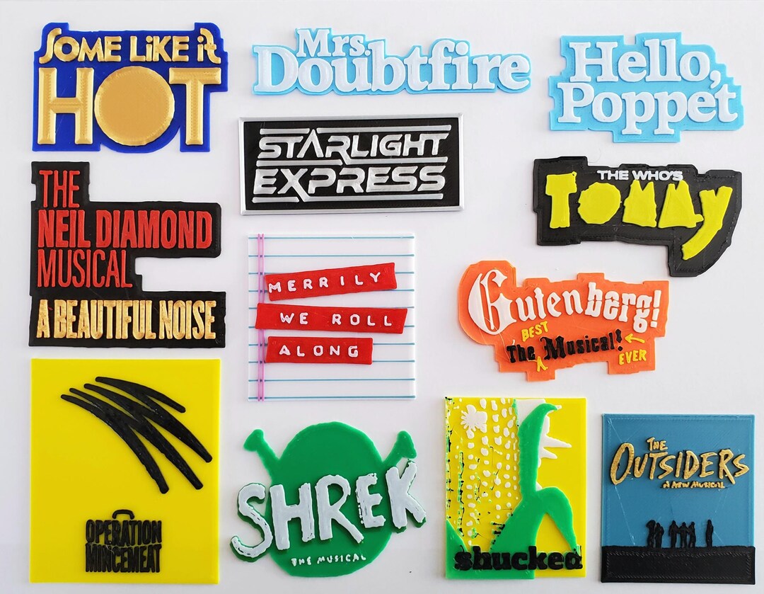 Misc Broadway Musical Themed Ornaments and Magnets - Etsy