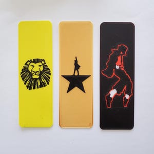 Broadway Musical Bookmarks! - Etsy