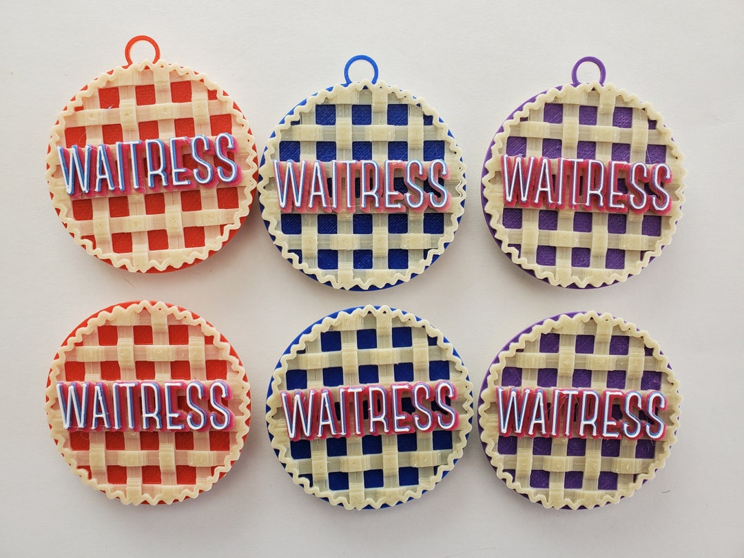 Waitress Musical Pie Themed Christmas Ornament or Refrigerator Magnet ...