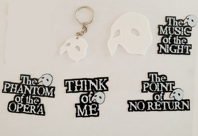 Phantom of the Opera Broadway Musical Themed Ornaments, Magnets ...