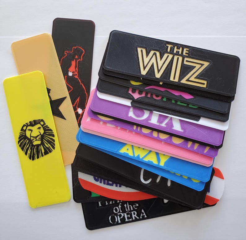 Broadway Musical Bookmarks! - Etsy