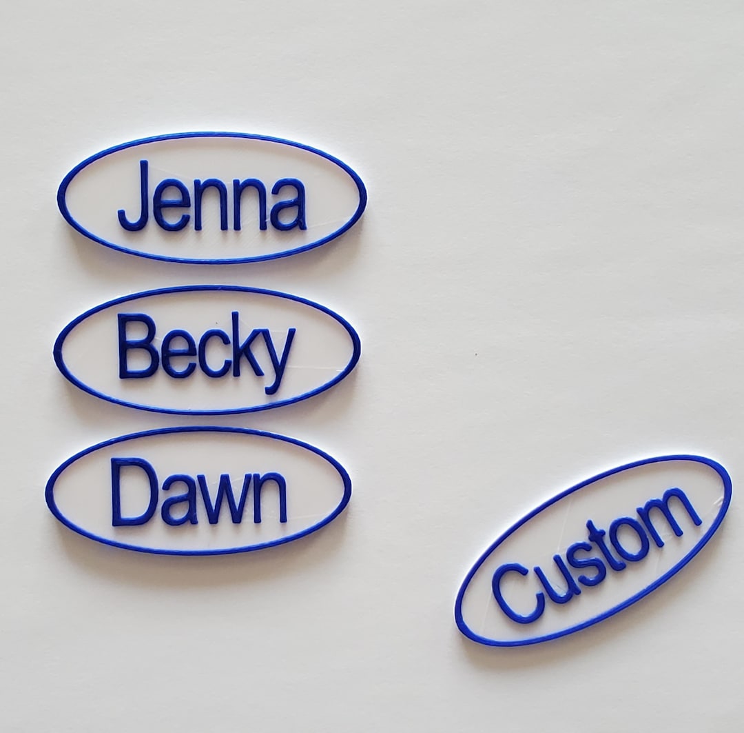 Waitress Musical Jenny Becky and Dawn Nametag Pins Including Custom Tag ...