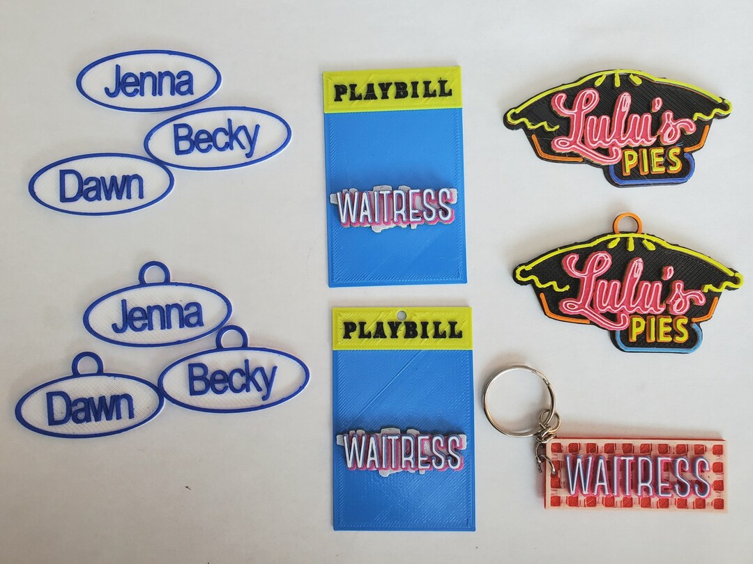 Waitress Musical Themed Ornament, Magnet, or Keychain Including ...