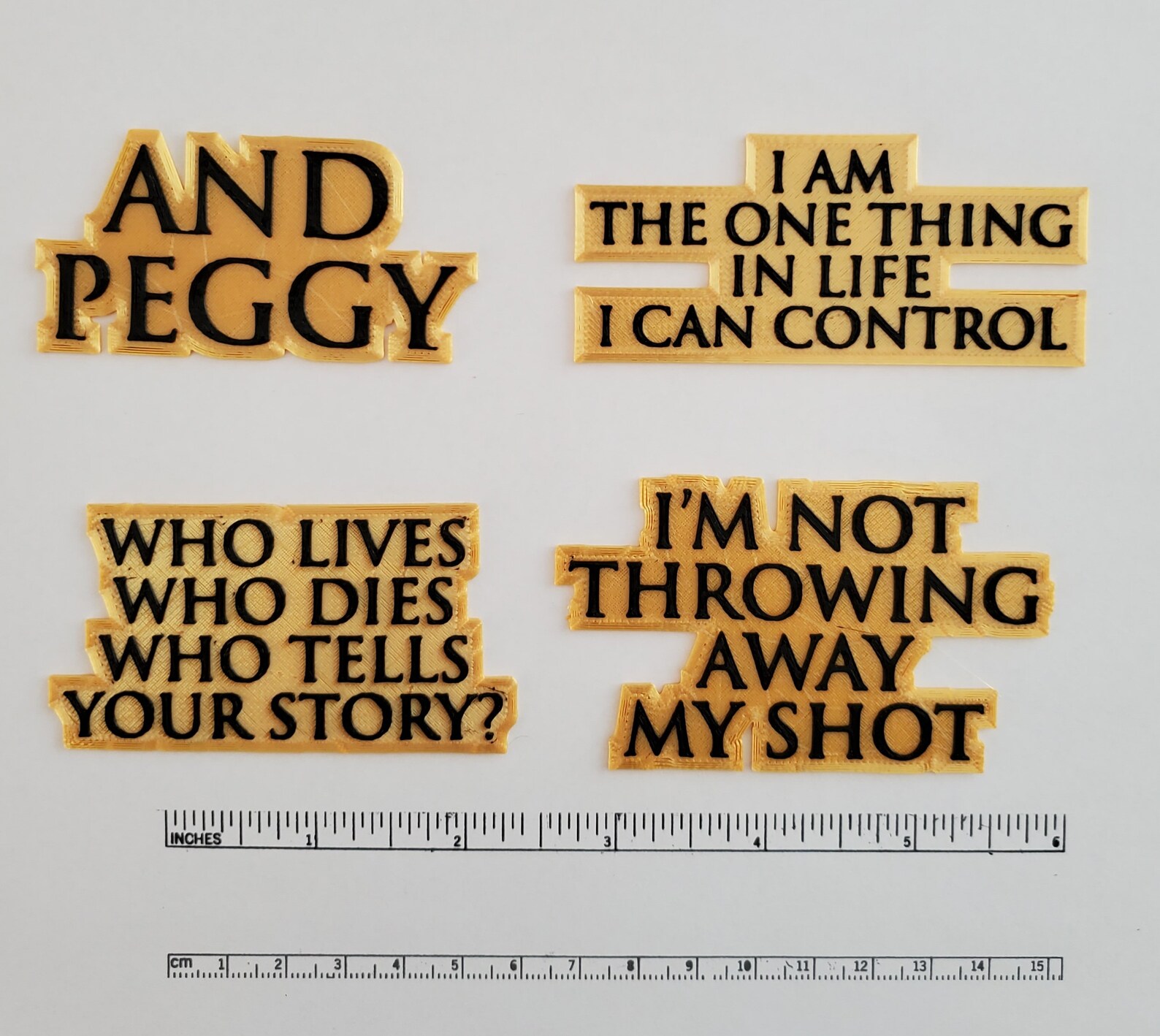 Hamilton Broadway Musical Themed Ornaments, Magnets and Bookmarks - Etsy