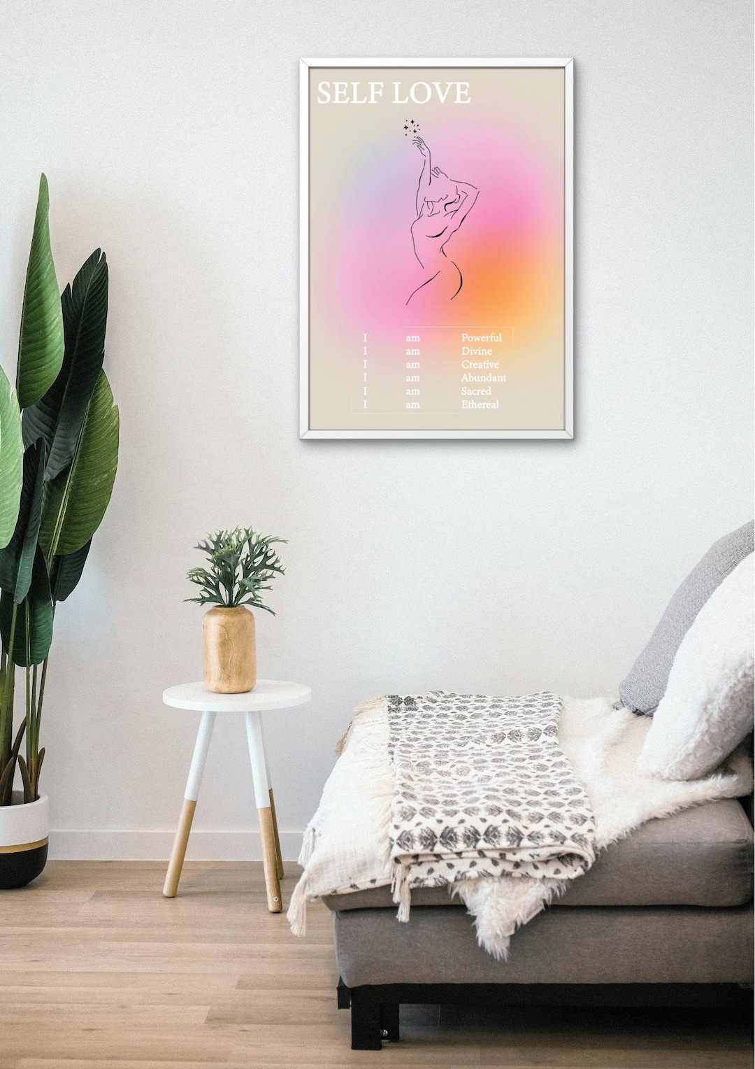 Feminine Self-love Poster, Instant Download, Printable Poster, Healing ...