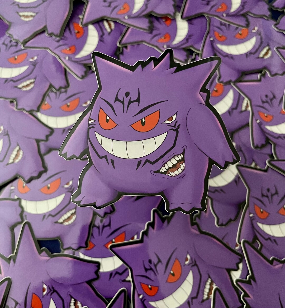 Purple Cursed Spirit Glossy Sticker - Etsy