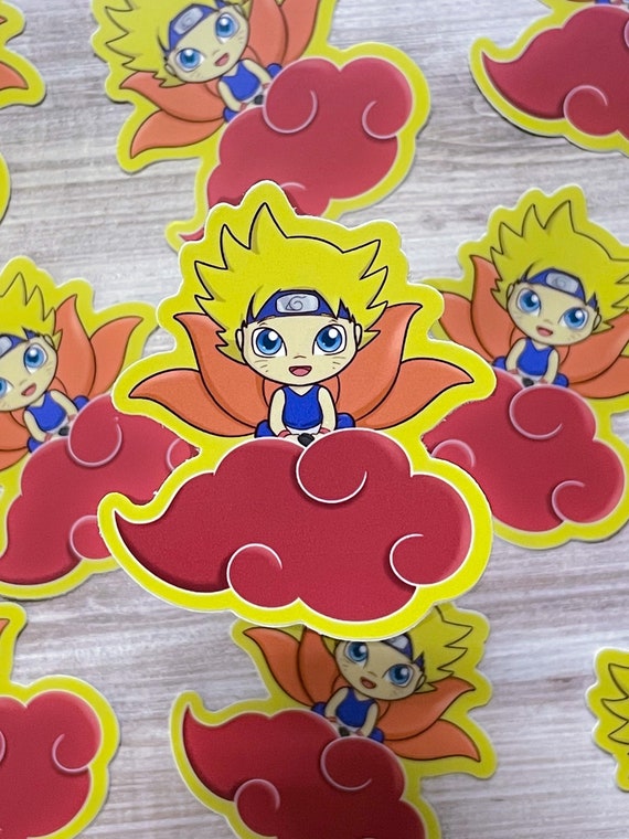 Anime Fox Boy Riding Nimbus Cloud Matte Sticker. Sticker for - Etsy