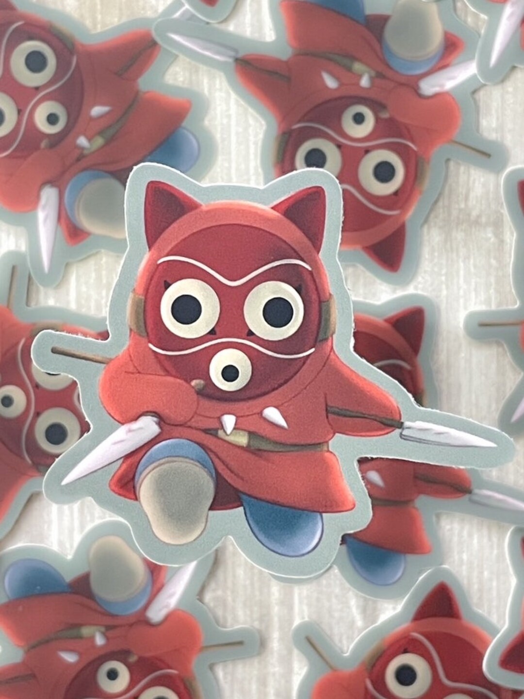 Shy Mask Matte Vinyl Sticker - Etsy