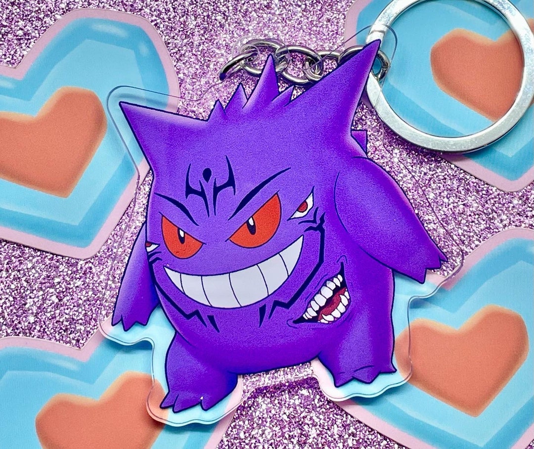 Ghost Type Demon Keychain Double Sided Acrylic Keychain - Etsy