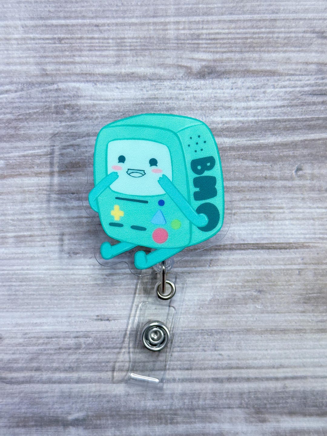 Video Game Robot Acrylic Badge Reel - Etsy