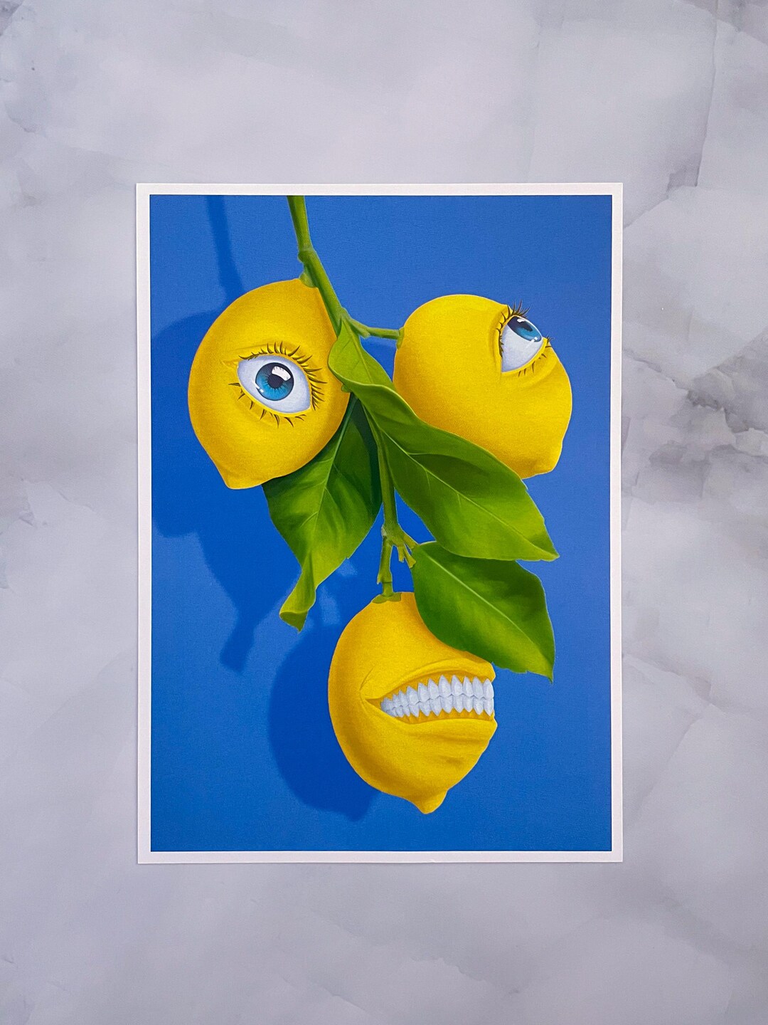 Creepy Lemons Art Print 5 X 7 - Etsy