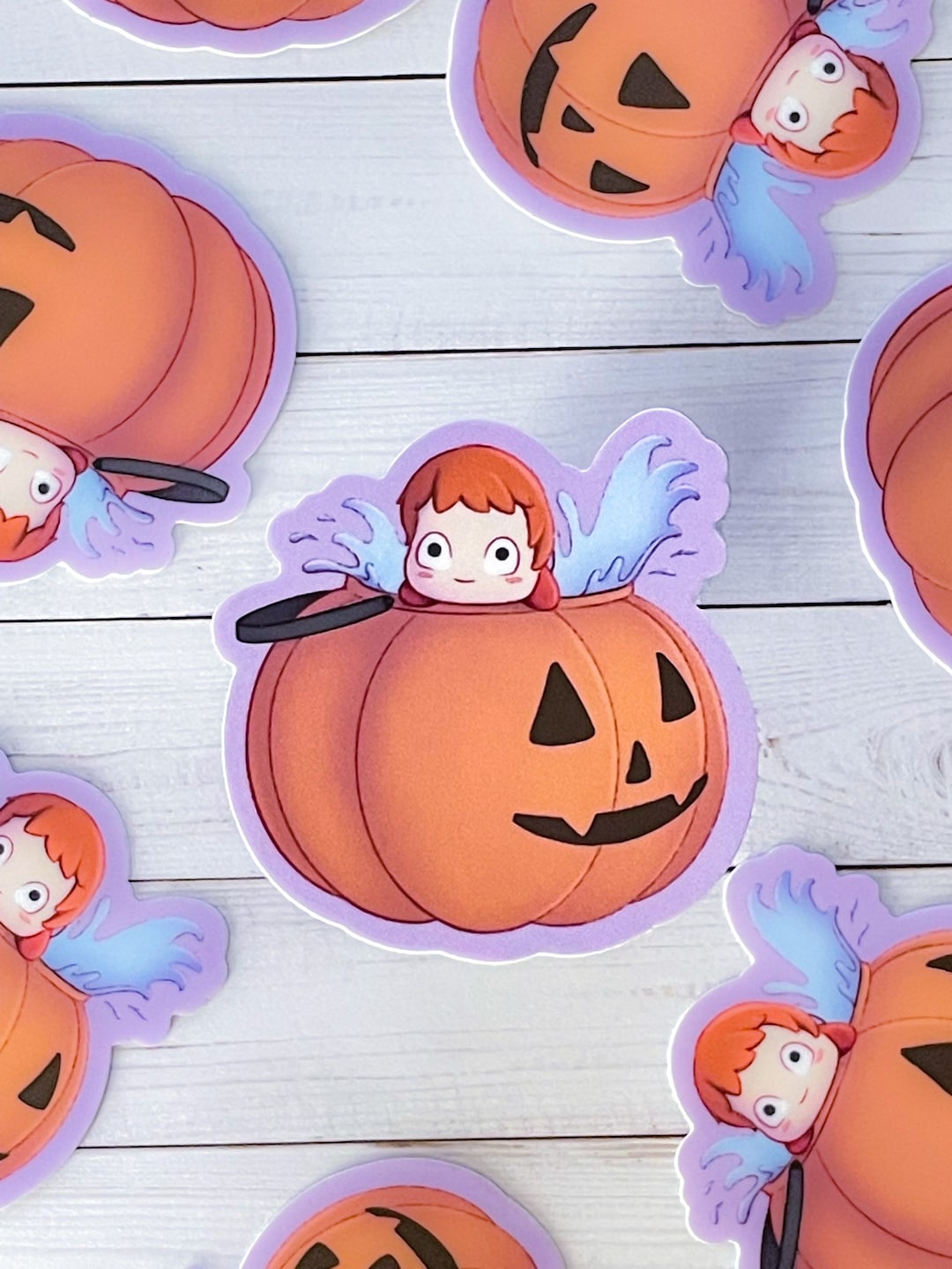 Halloween Fish Girl Matte Sticker for Hydro Flask Water Bottle Sticker ...
