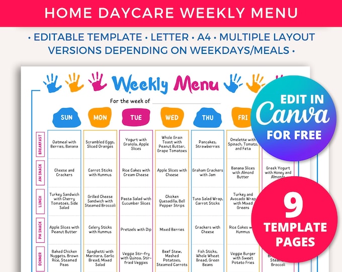 Daily Daycare Schedule, Daycare Forms, Class Schedule Printable ...