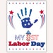 Labor Day Handprint Printable Craft, Labor Day Handprint Art, Patriotic ...