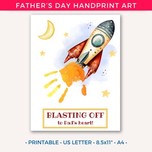 Fathers Day Handprint Craft Art, Fathers Day Handprint Printables DIY ...