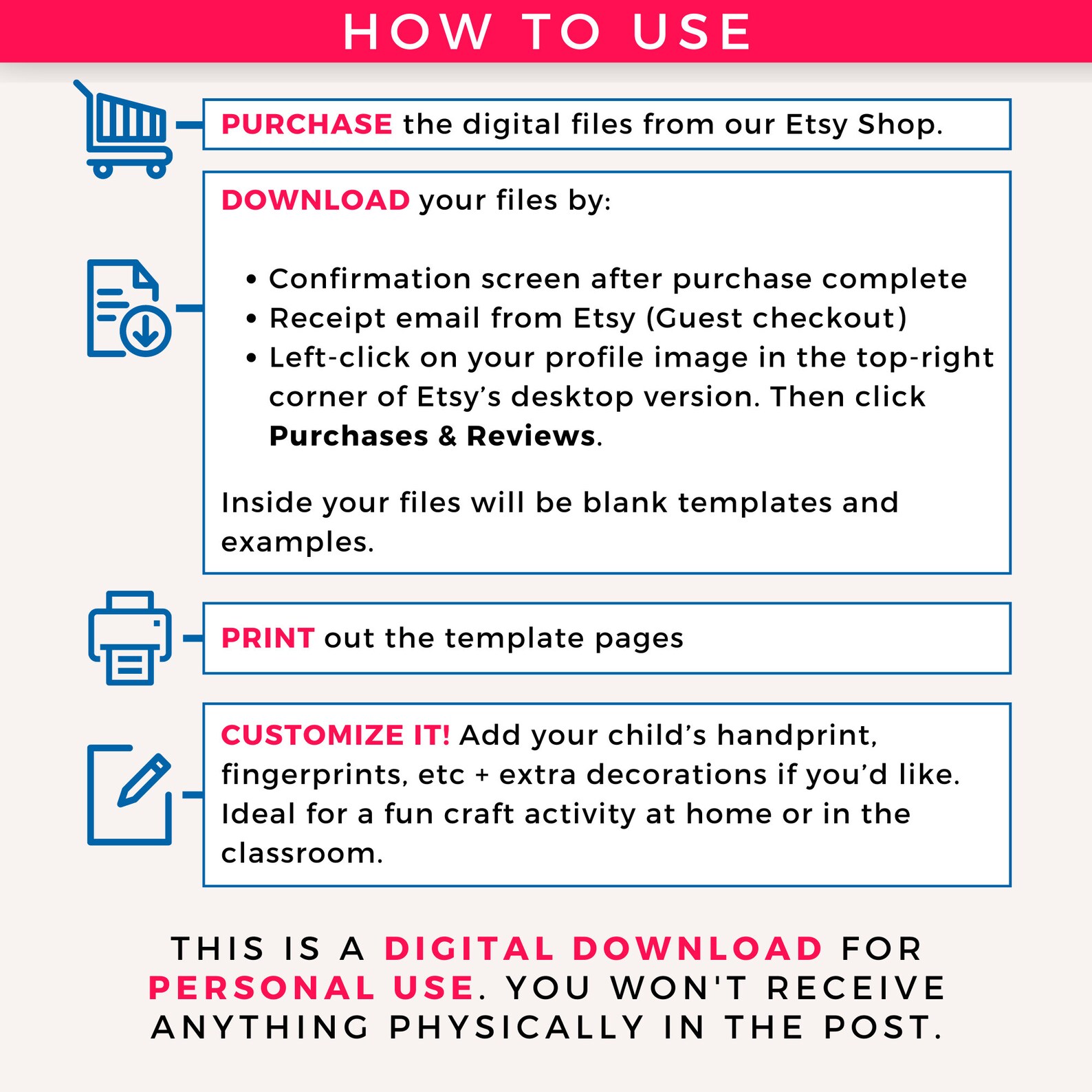 Summer Handprint Printable Craft, Summer Handprint Art, Summer Crafts ...