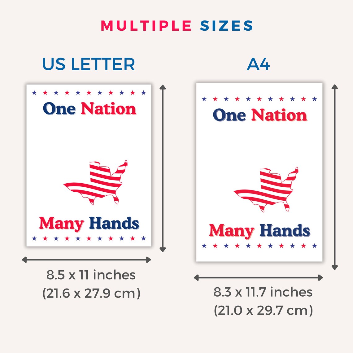Patriotic Handprint Printable Craft, Labor Day Handprint Art, Workers ...