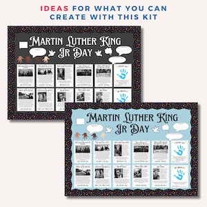 MLK Day, Martin Luther King Jr Day Bulletin Board Kit, Black History ...
