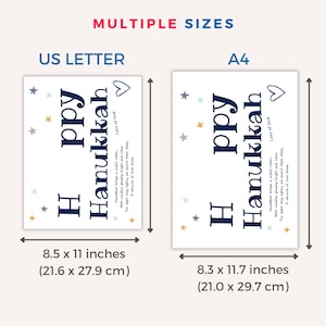 Happy Hanukkah Handprint Printable Craft, Jewish Handprint Art, Jewish ...