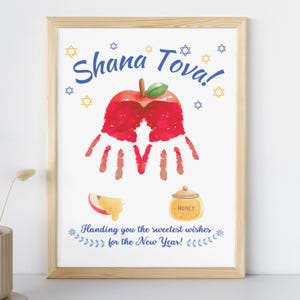 Rosh Hashanah Handprint Craft, Rosh Hashanah Printable Jewish New Year ...