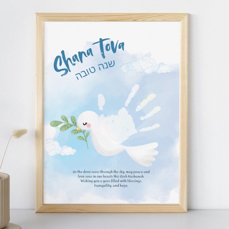Rosh Hashanah Handprint Printable Craft, Shana Tova Handprint Art ...