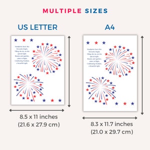 4th of July Handprint Printable Craft, 4th of July Handprint Art ...