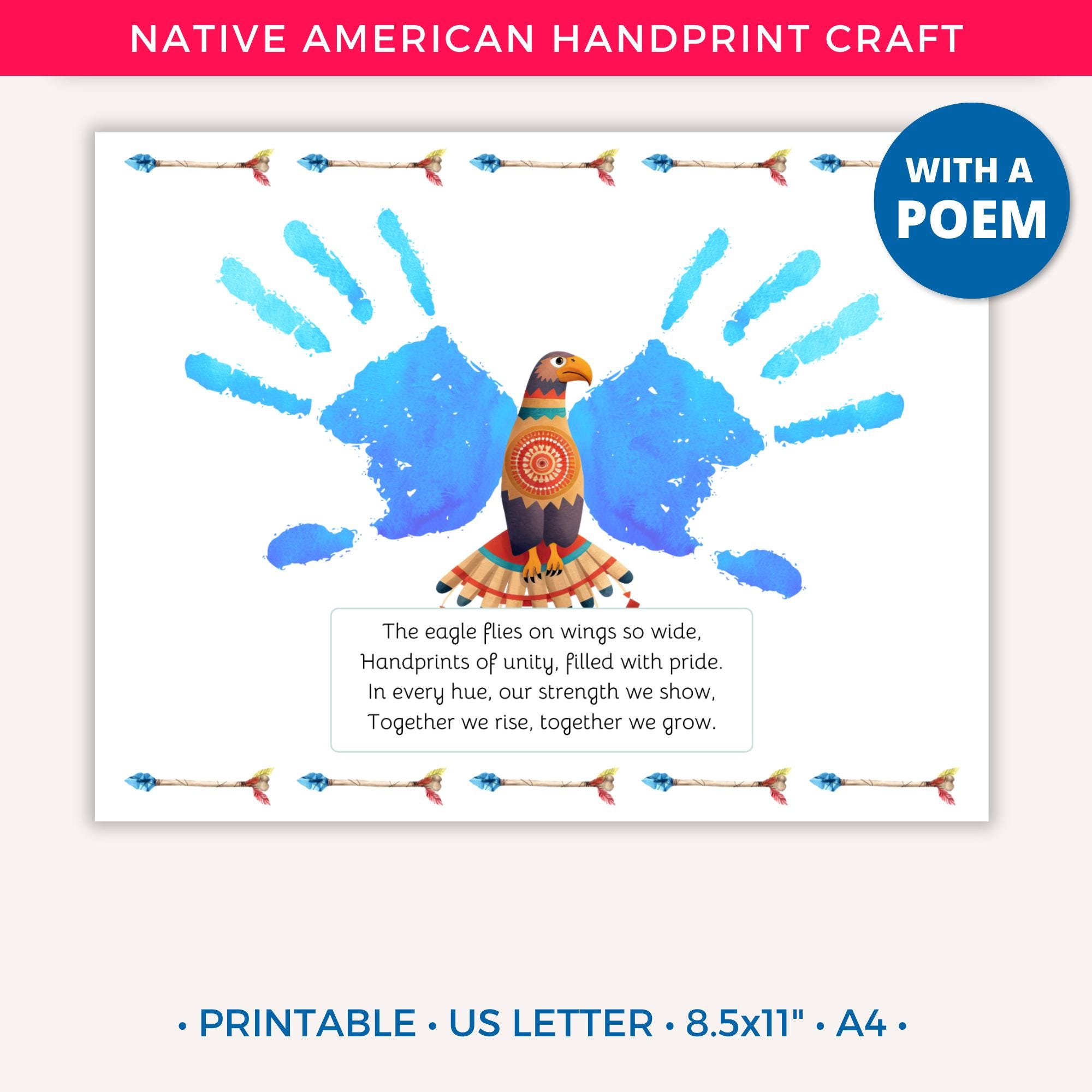 Native American Heritage Month Handprint Art, Fall Handprint Craft ...