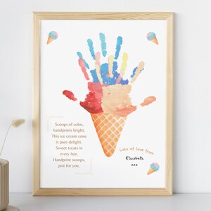 Summer Handprint Craft, Summer Handprint Art, Summer Crafts Handprint ...