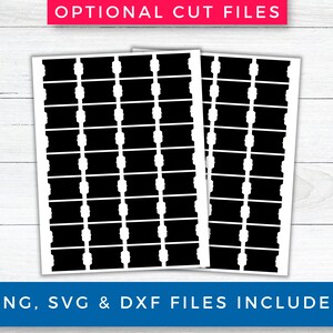 Floral Printable Planner Tabs, Folder & Journal Tabs | File Binder ...