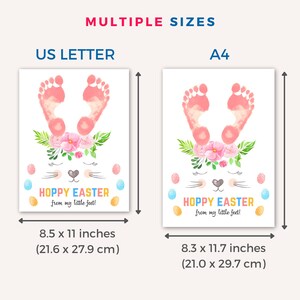 Easter Handprint Art, DIY Printable Craft for Kids, Toddler Baby ...