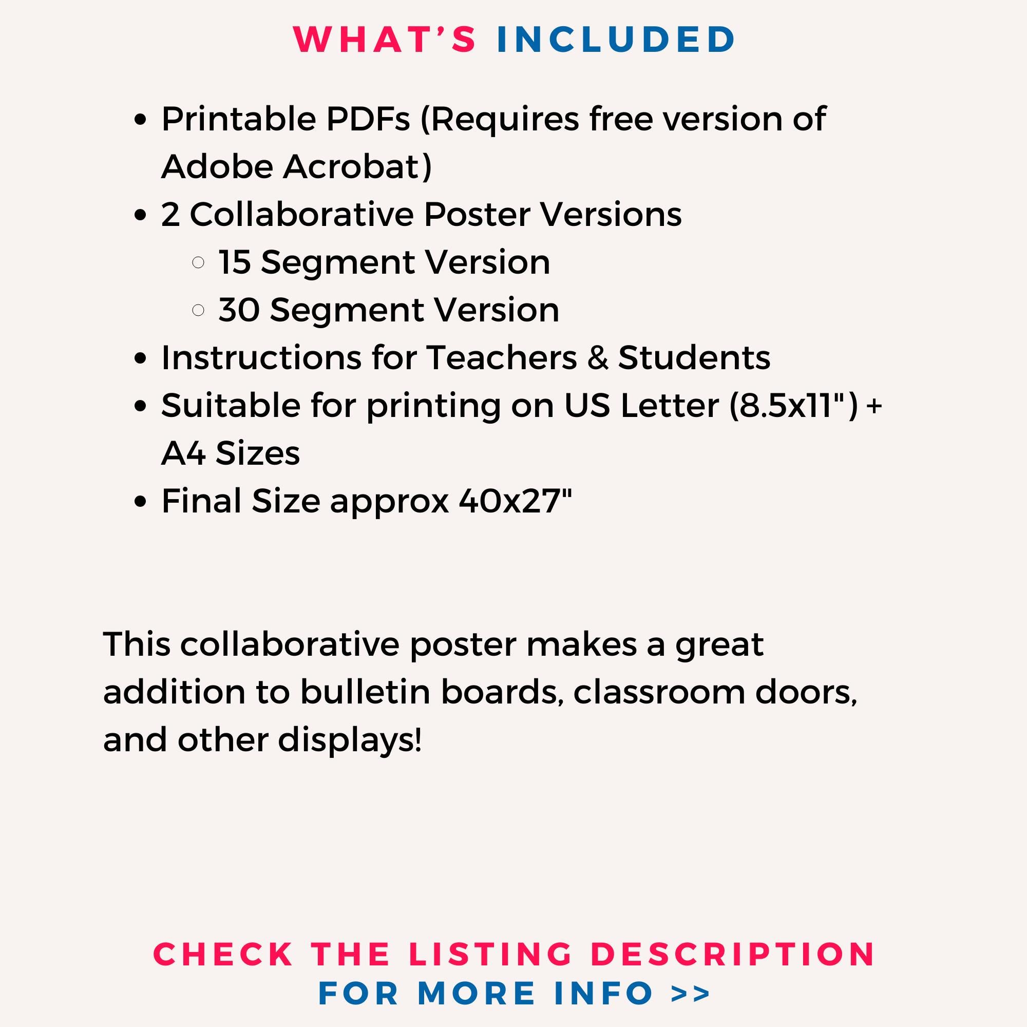 Juneteenth Collaborative Poster Printable Craft, Bulletin Board Art ...